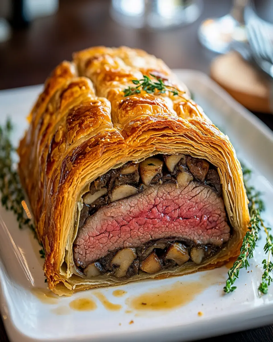 beef wellington with mushroom duxelles
