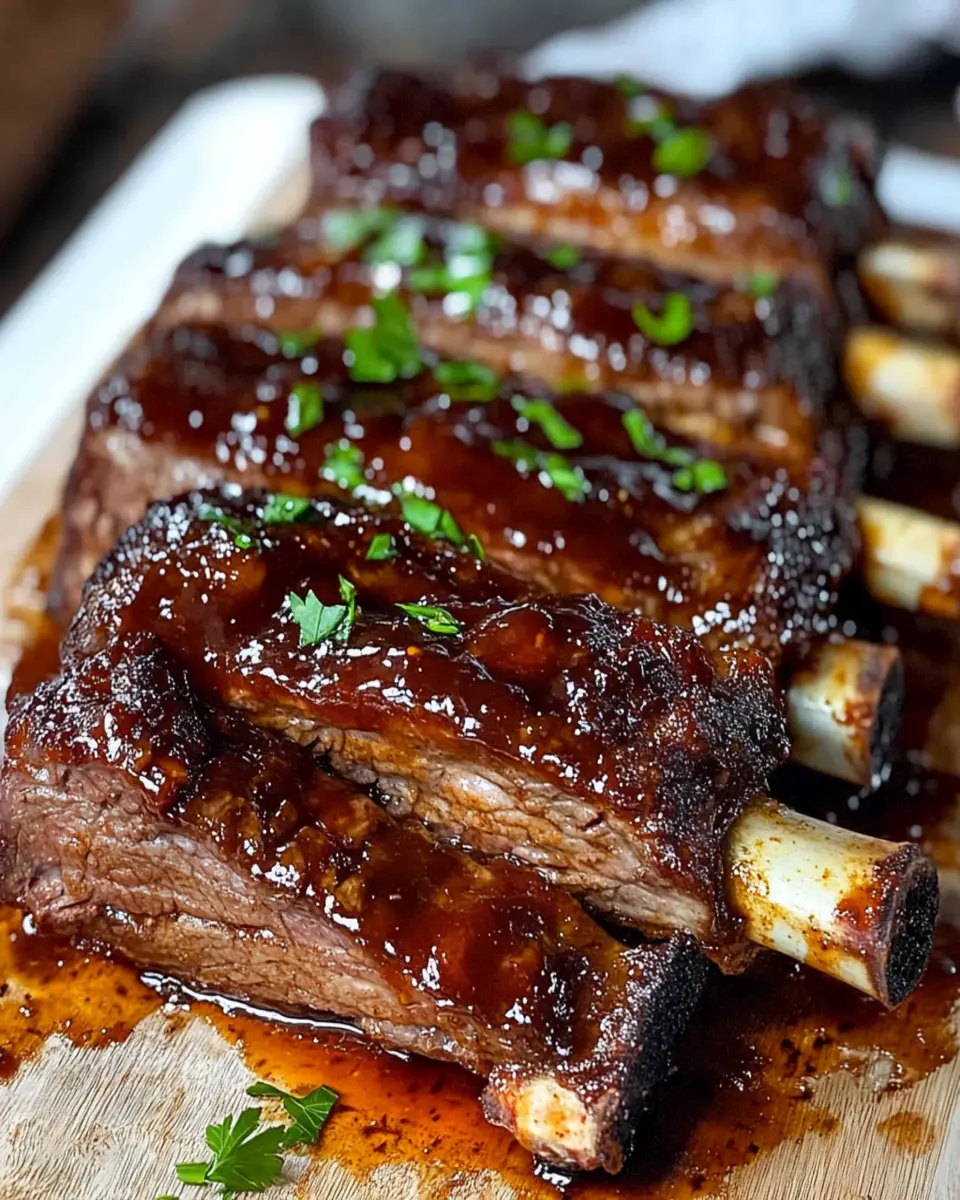 beef short rib rub and baked bbq short ribs